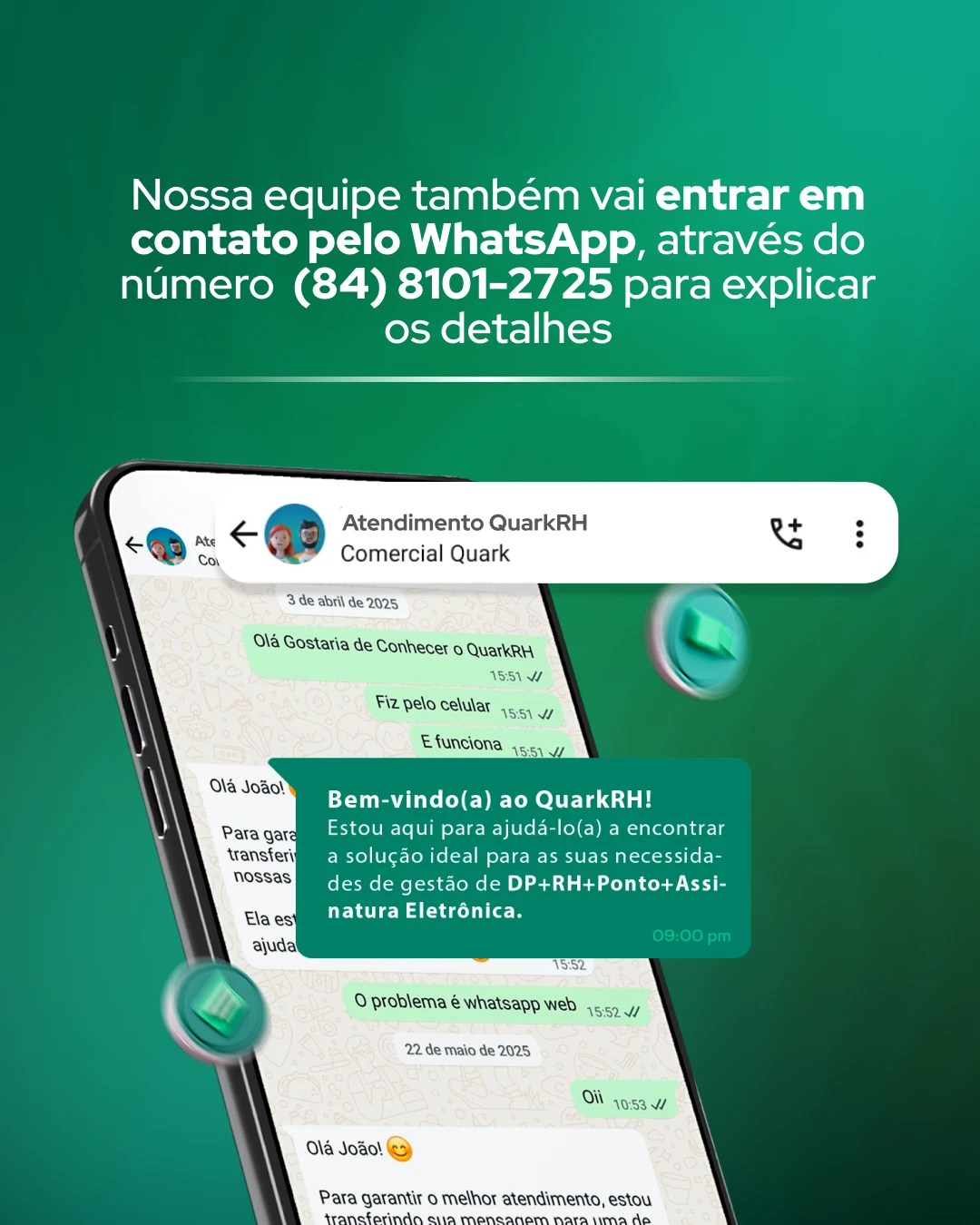 QuarkRH: Obrigado - QuarkRH: Software de Gestão de Pessoas para empresas